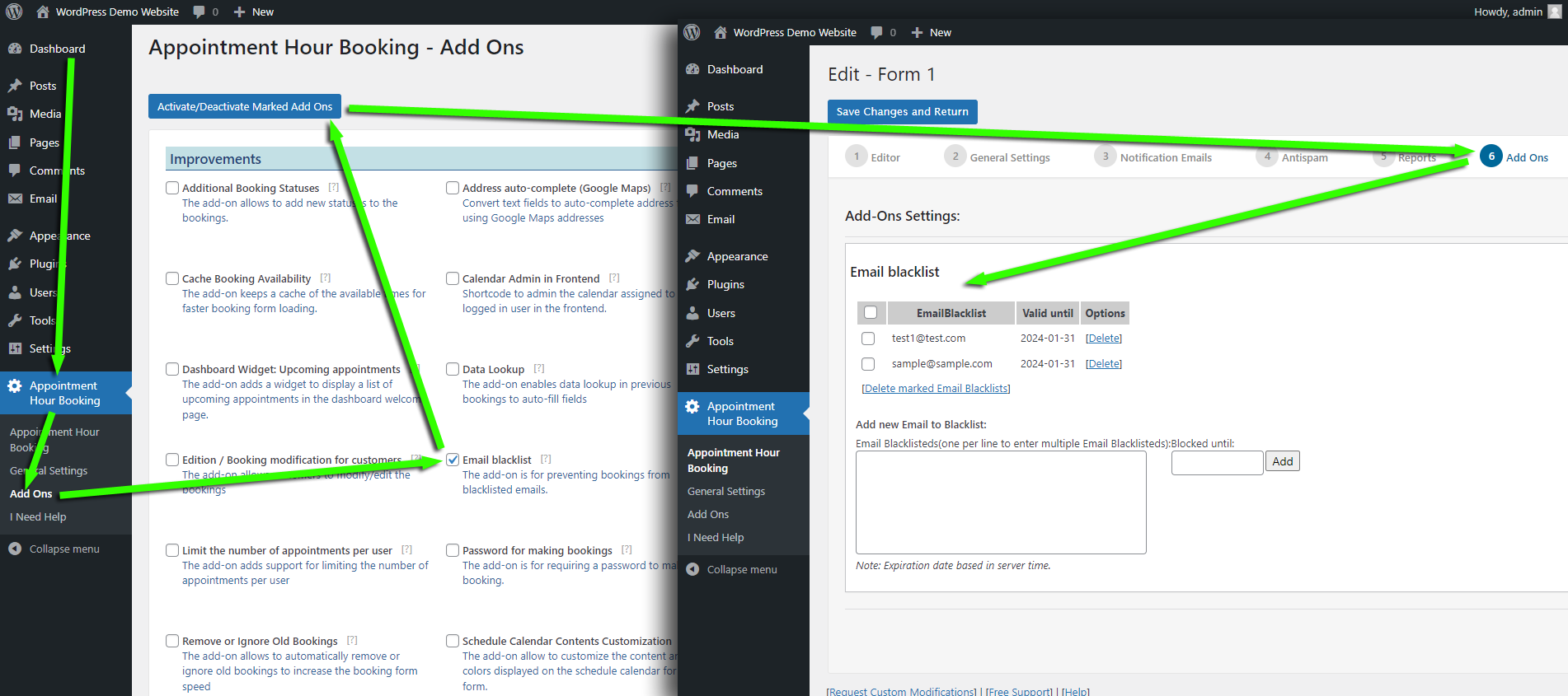 Block certain emails | WordPress.org
